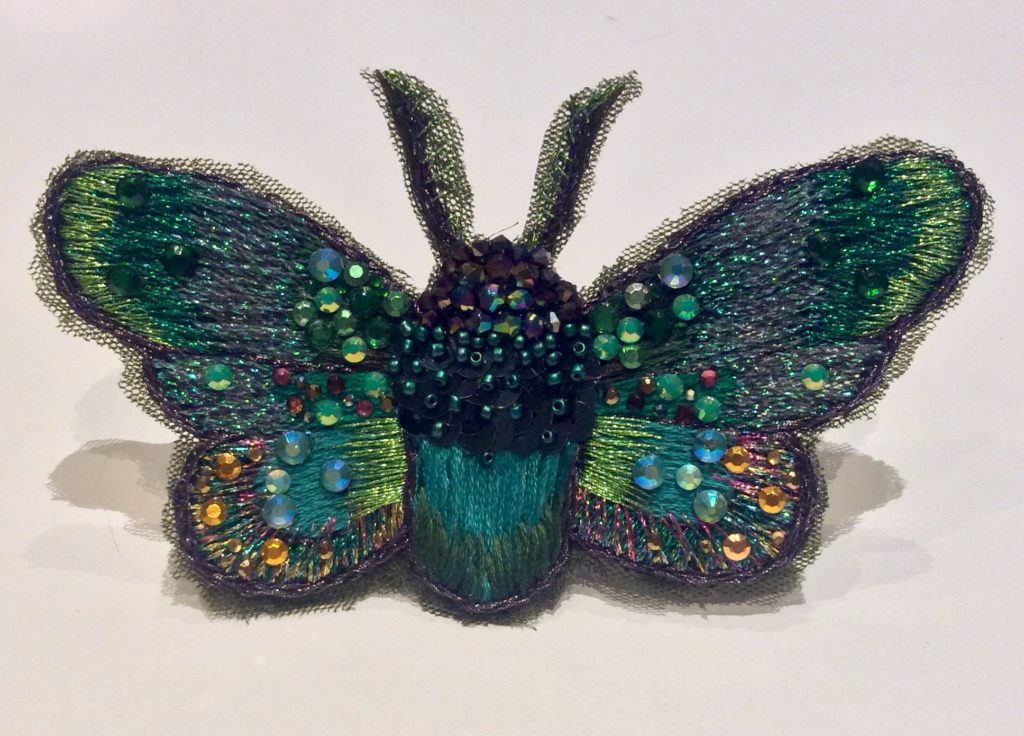New embroidered and jewelled bug creation! - ChipInHead.com